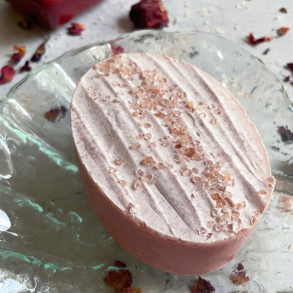 Rose Quartz Sea Salt Soap - Gilded Olive Apothecary